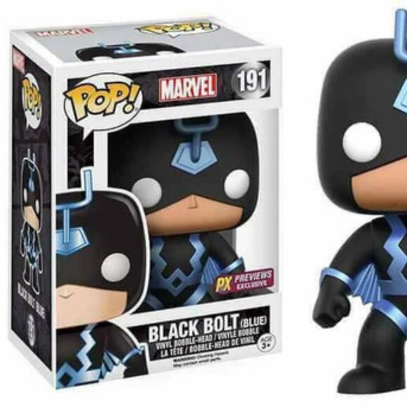 Funko | Toys | Funko Pop Marvel Black Bolt Blue 91 Px Previews ...
